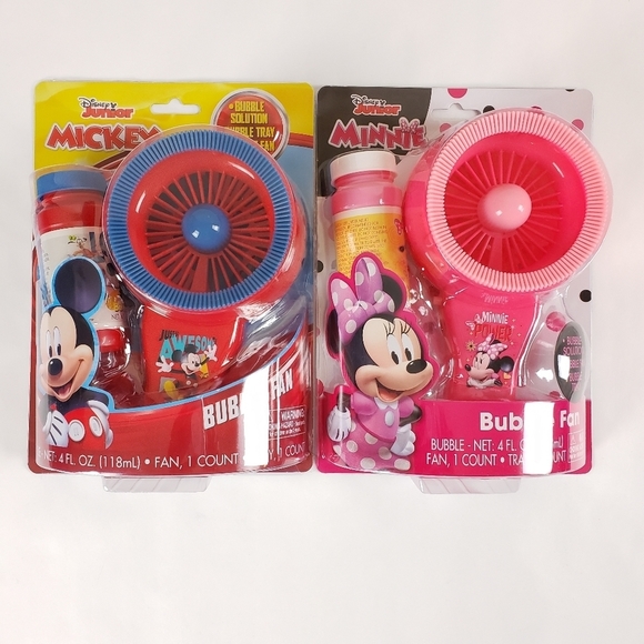 Other | Mickey Minnie Mouse Fan Bubble Set | Poshmark